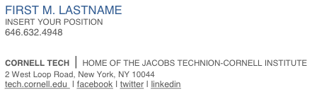 Cornell Tech Brand Guide